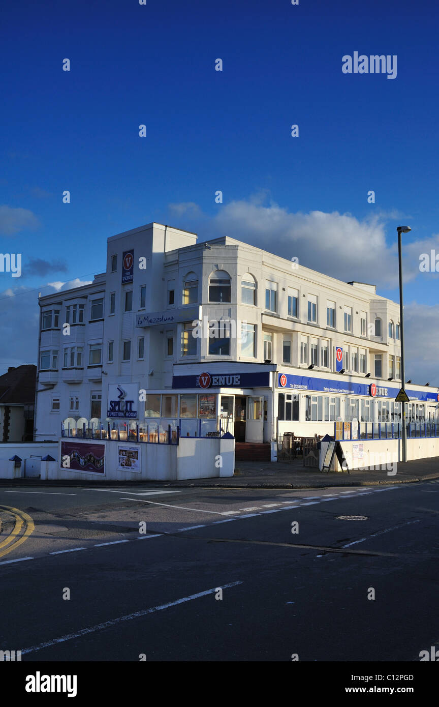 The Venue, on the sea front at Cleveleys Stock Photo - Alamy