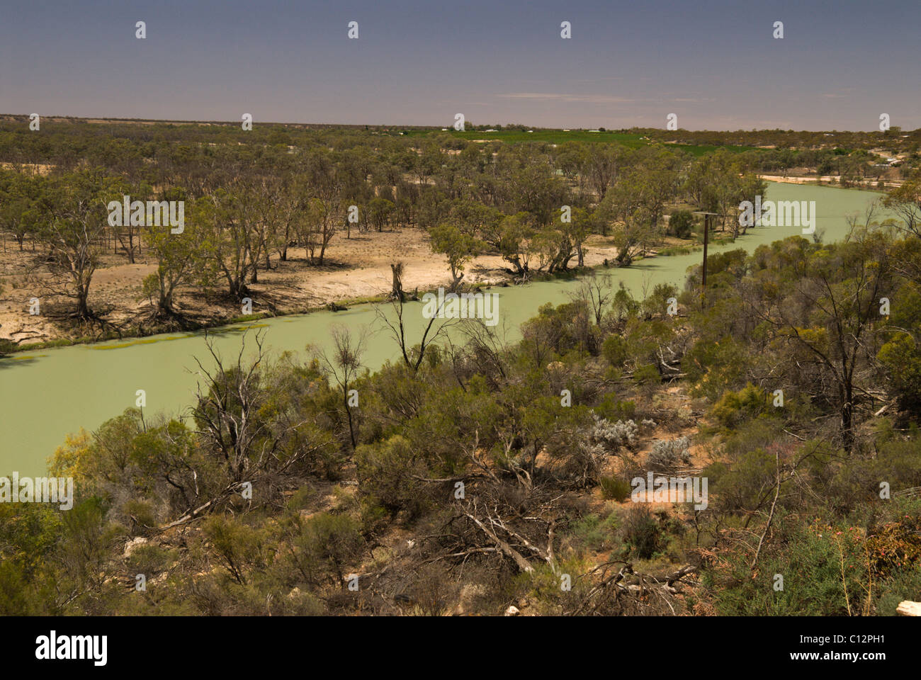 The Murray River - during a dry summer - near Morgan, South Australia ...