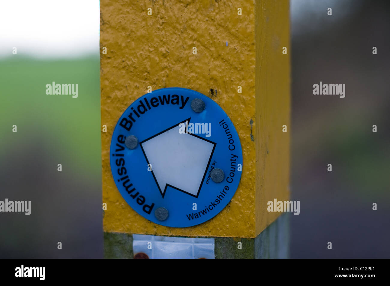 Permissive Bridleway sign in Kenilworth, UK Stock Photo - Alamy