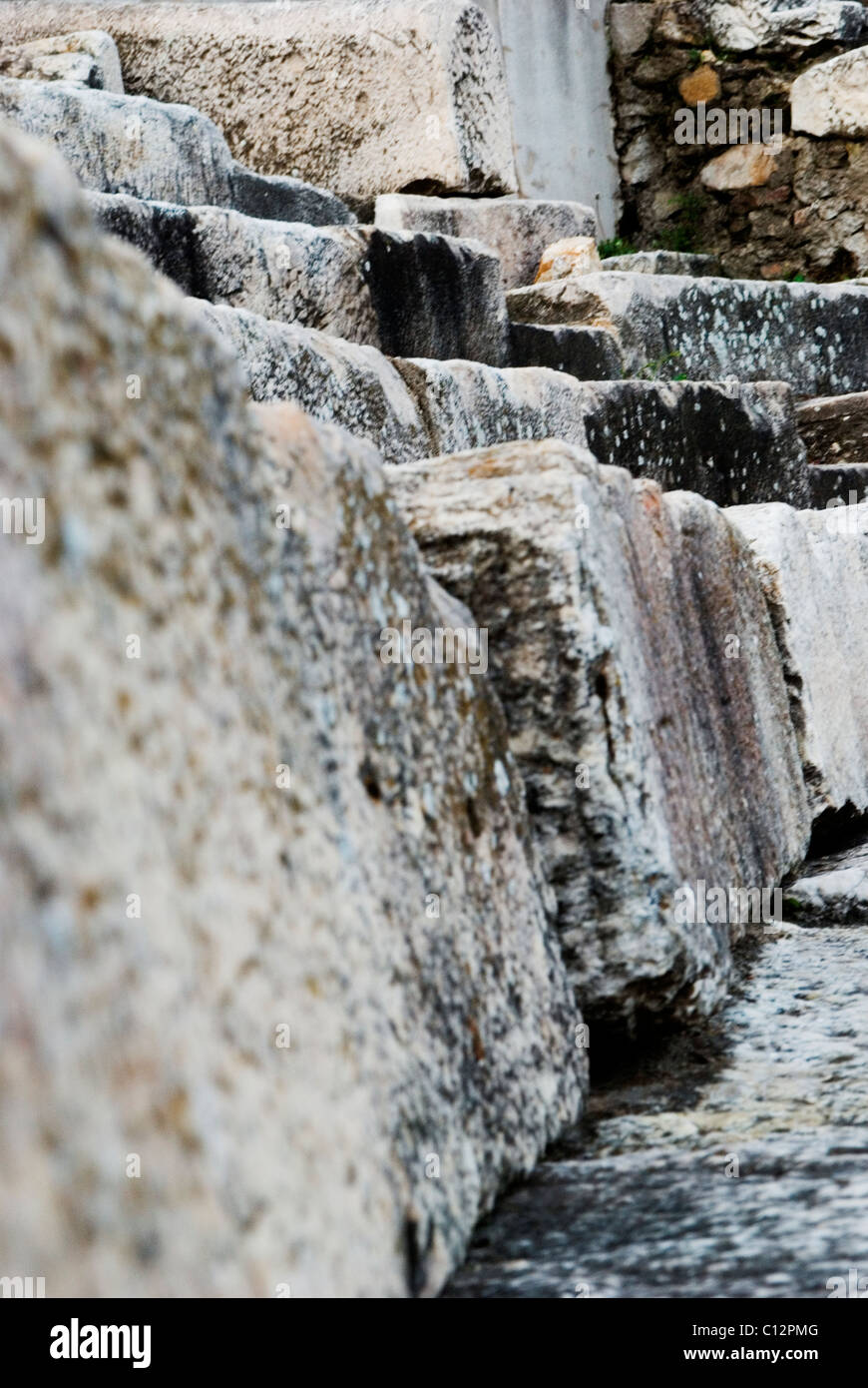 Terraced stone blocks Stock Photo - Alamy