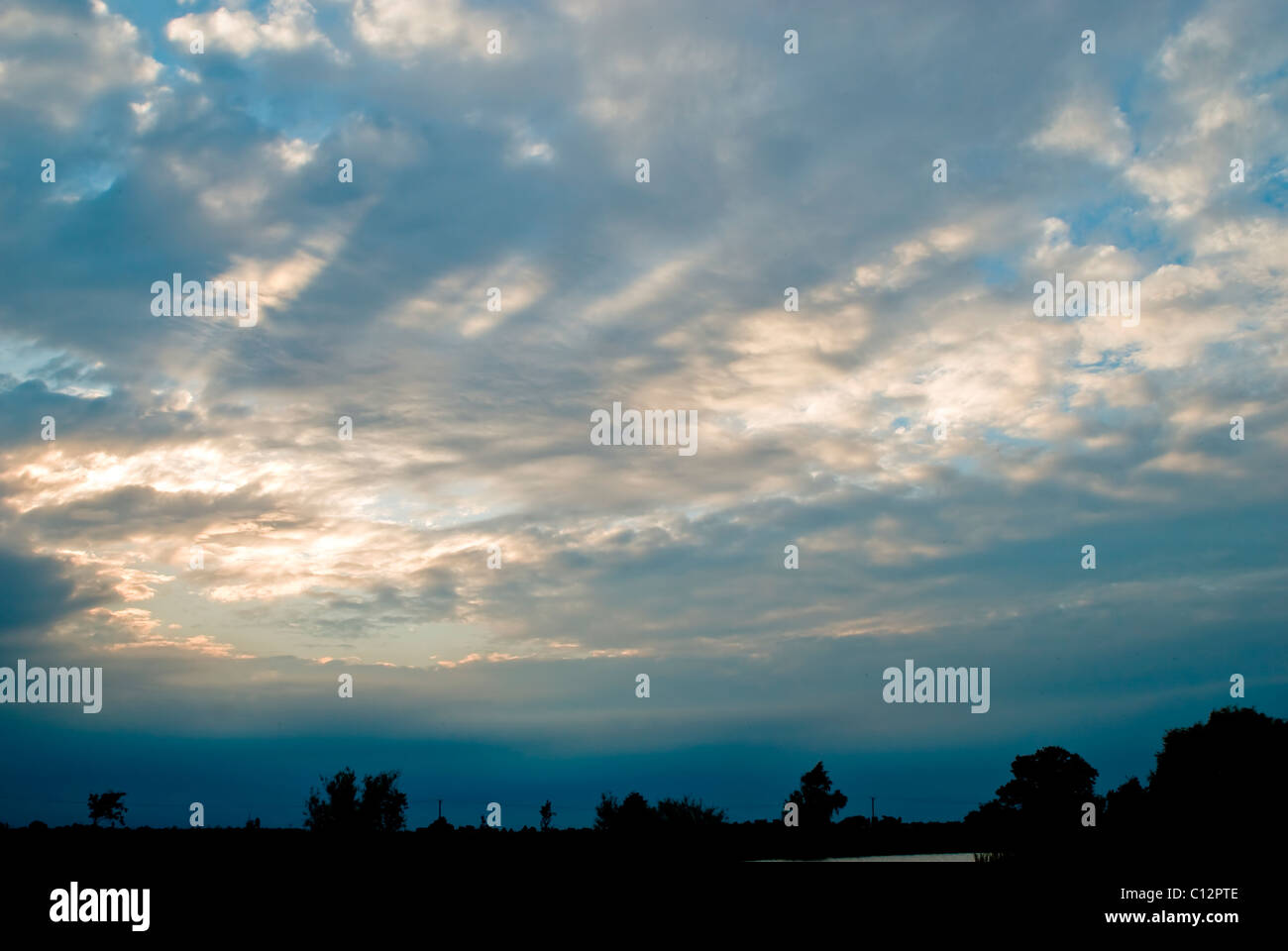 Lake in the Fens, England Stock Photo - Alamy