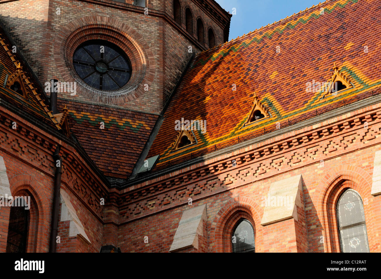 Brick church in Budapest, Hungary Stock Photo - Alamy