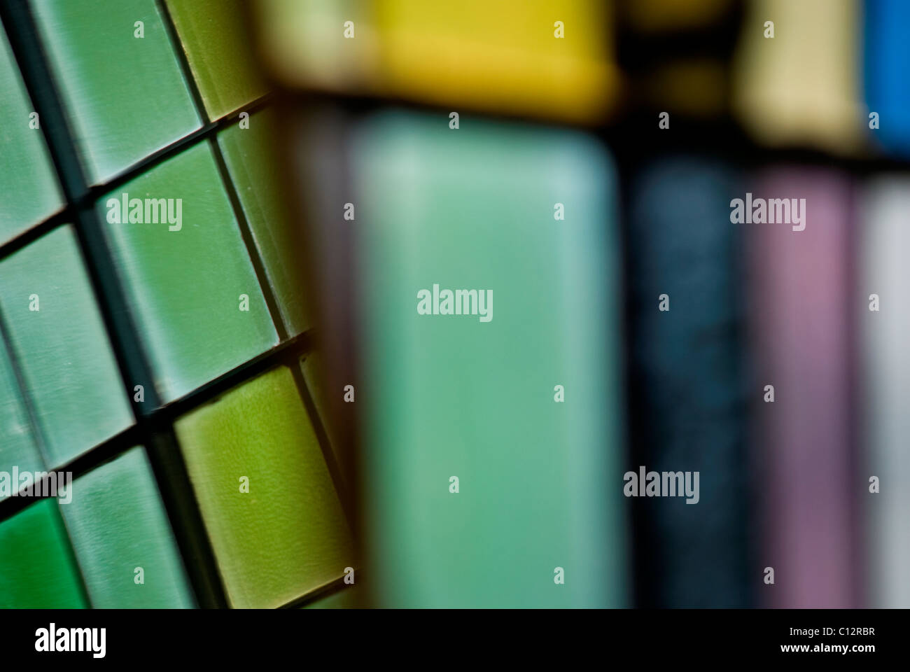 Green stained glass windows Stock Photo - Alamy