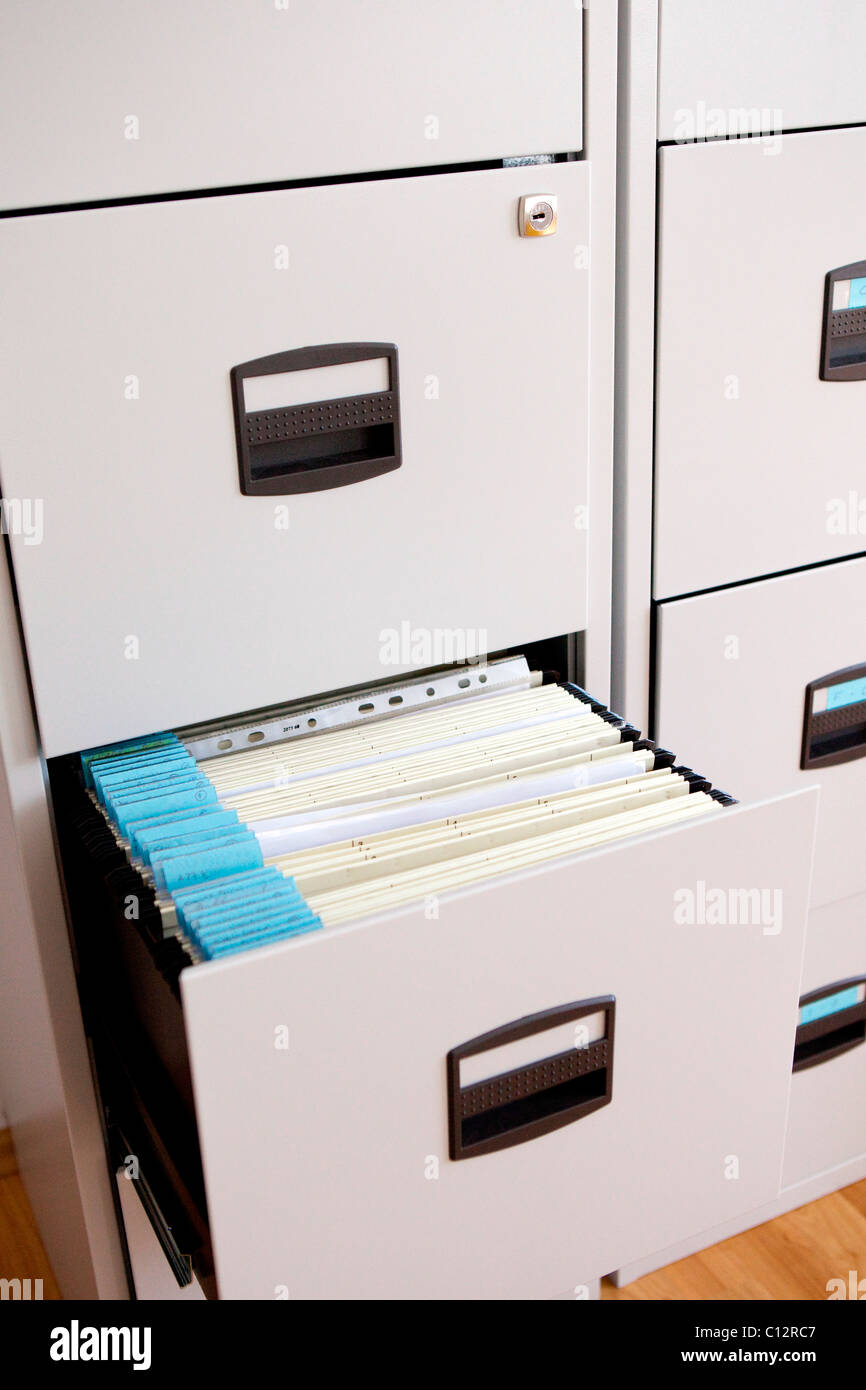 Patients files in doctors medical practice Stock Photo - Alamy