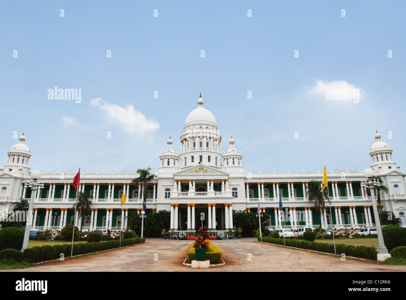 Facade of a hotel, Lalitha Mahal, Mysore, Karnataka, India Stock Photo ...