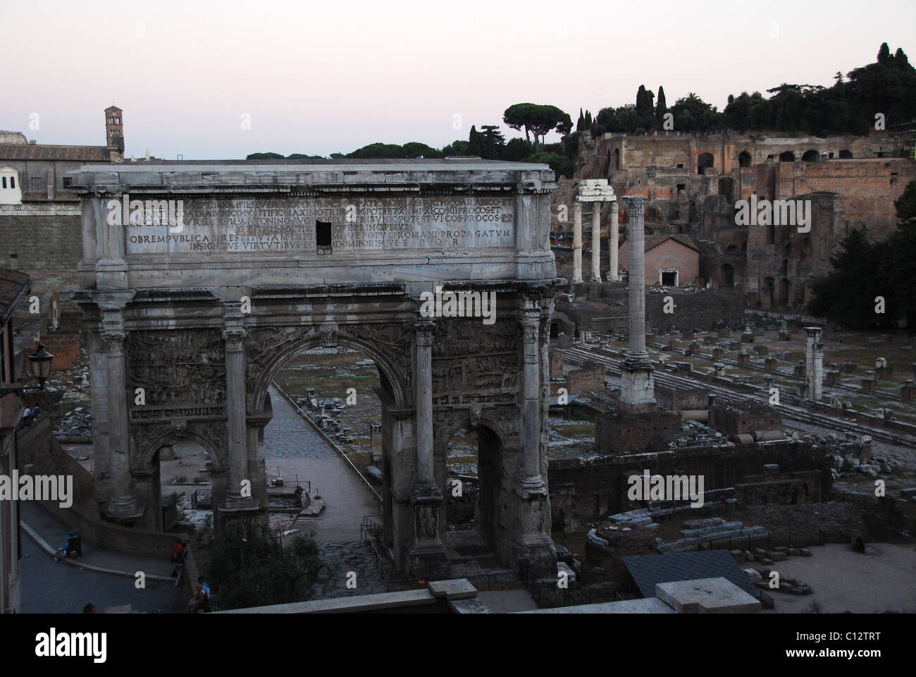Gateway in the Roman Forum, Rome, Italy Stock Photo - Alamy