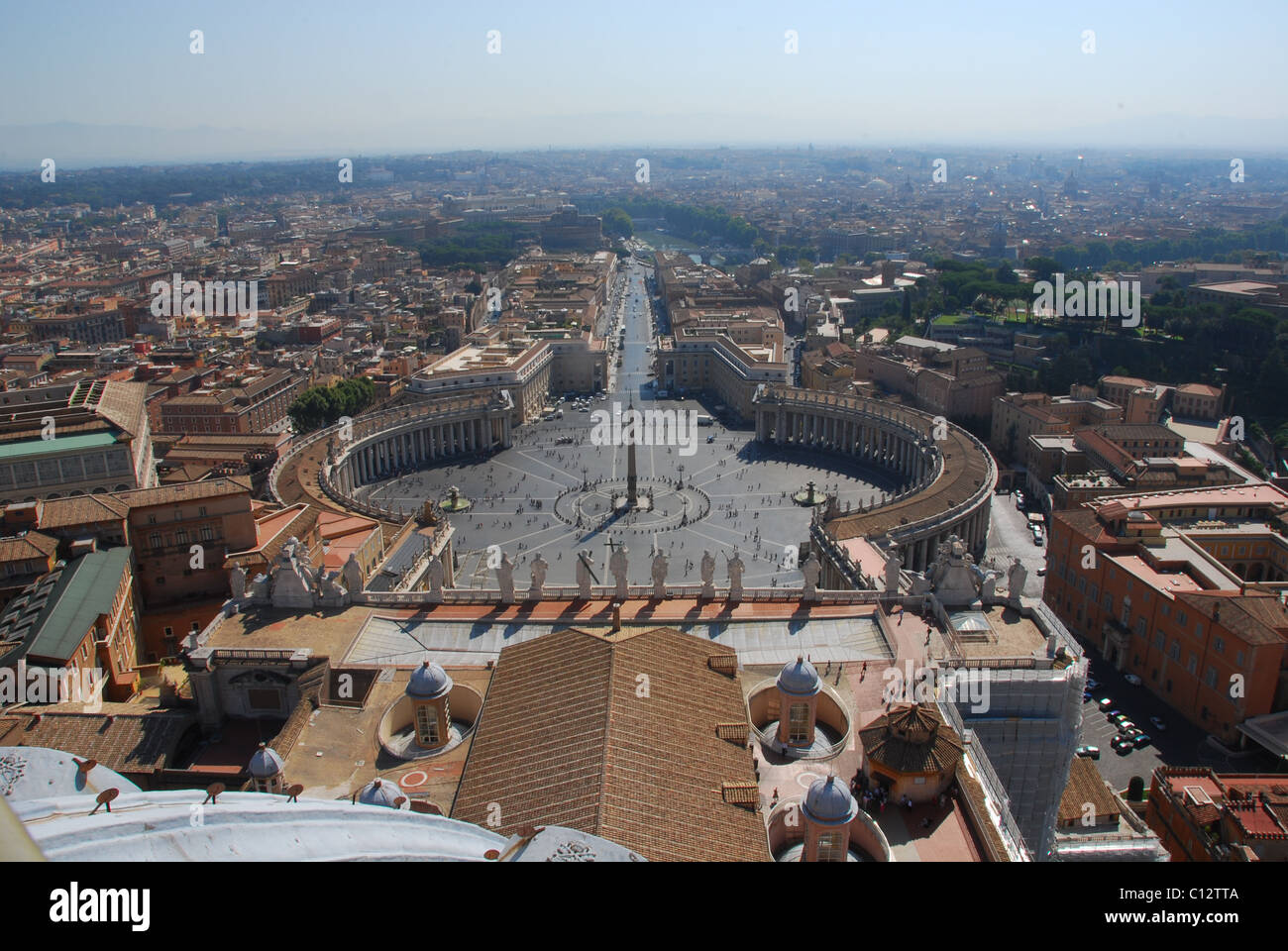 View of Rome from the Dome of St. Peter's Basilica Stock Photo - Alamy
