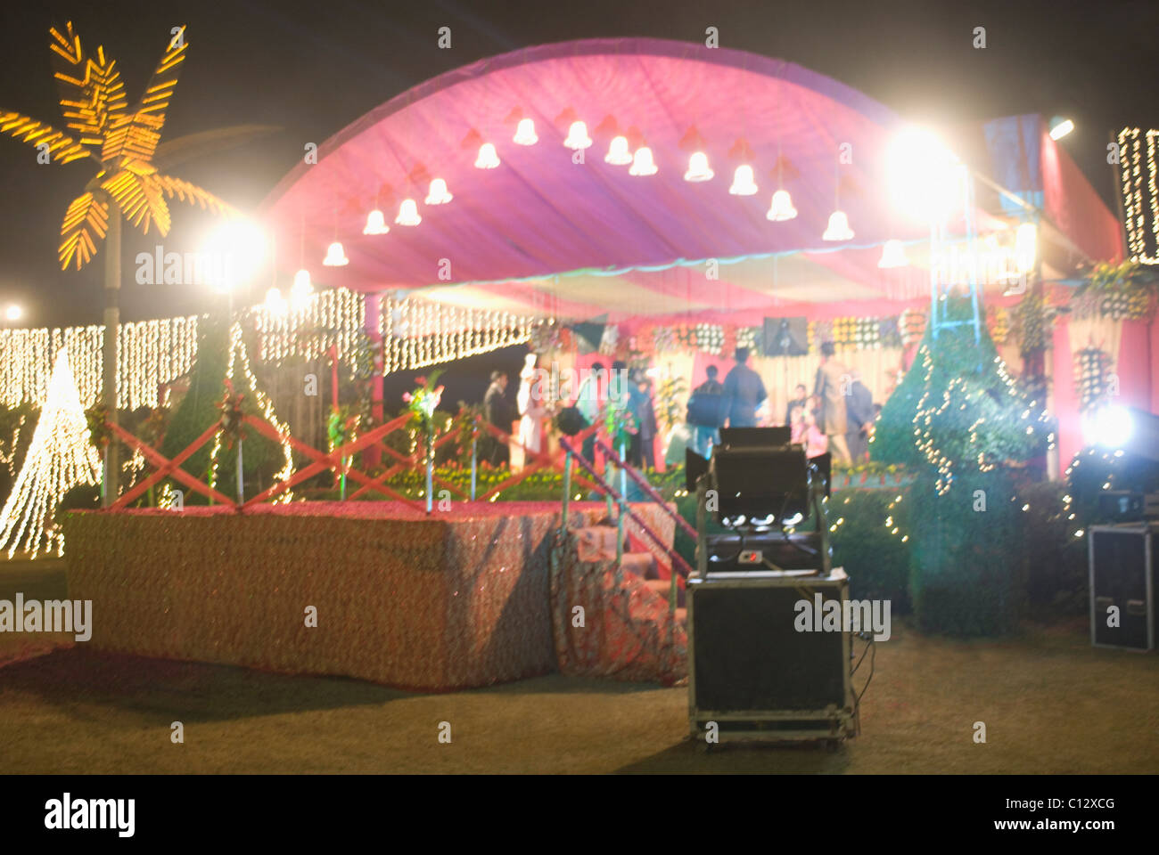 Wedding stage decorated in hi-res stock photography and images - Alamy