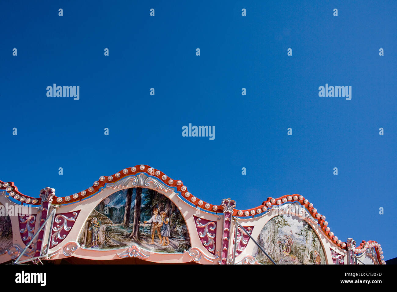 detail of traditional merry-go-round at the munich oktoberfest Stock ...