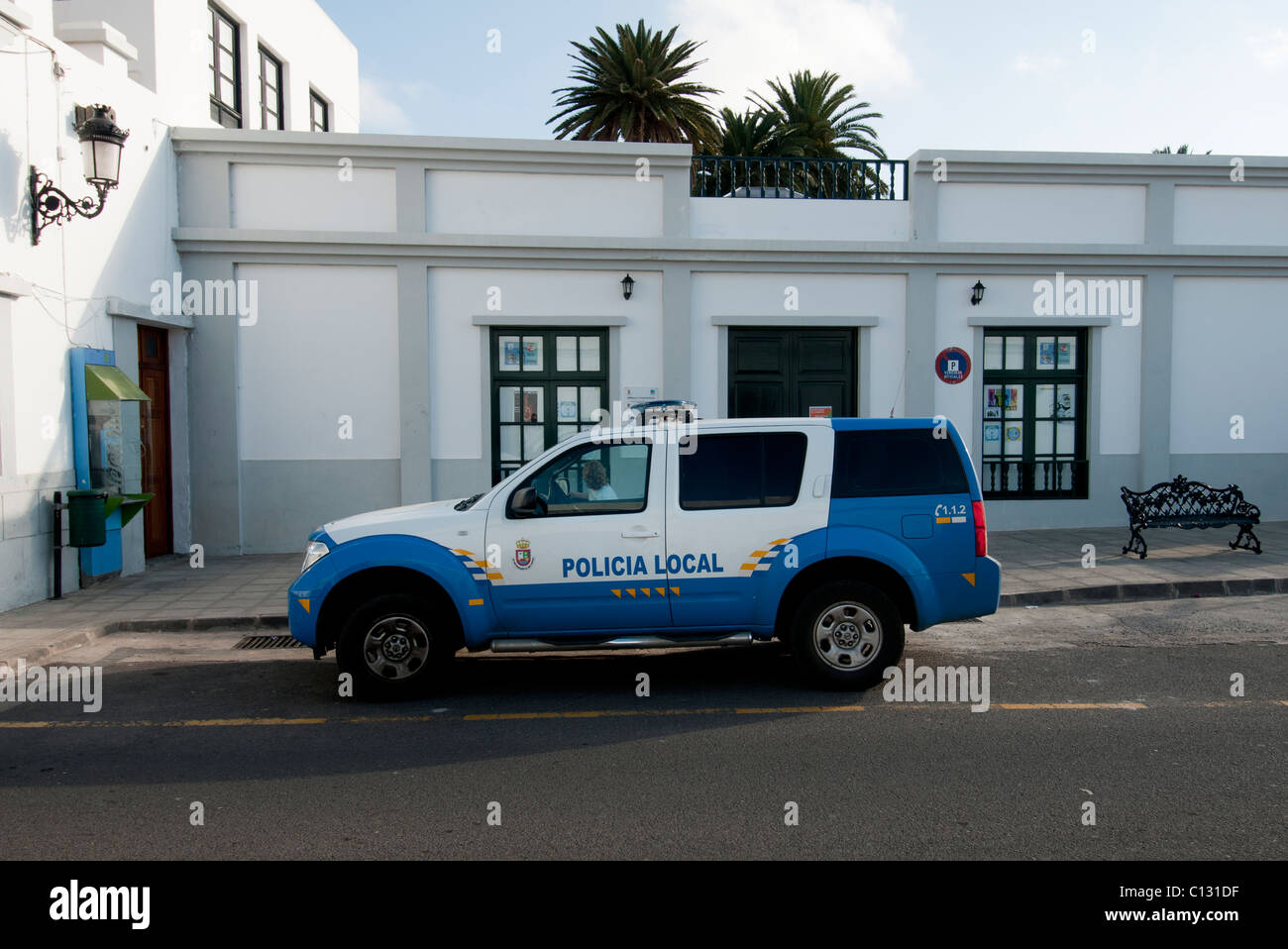 policia , police car parked Stock Photo - Alamy