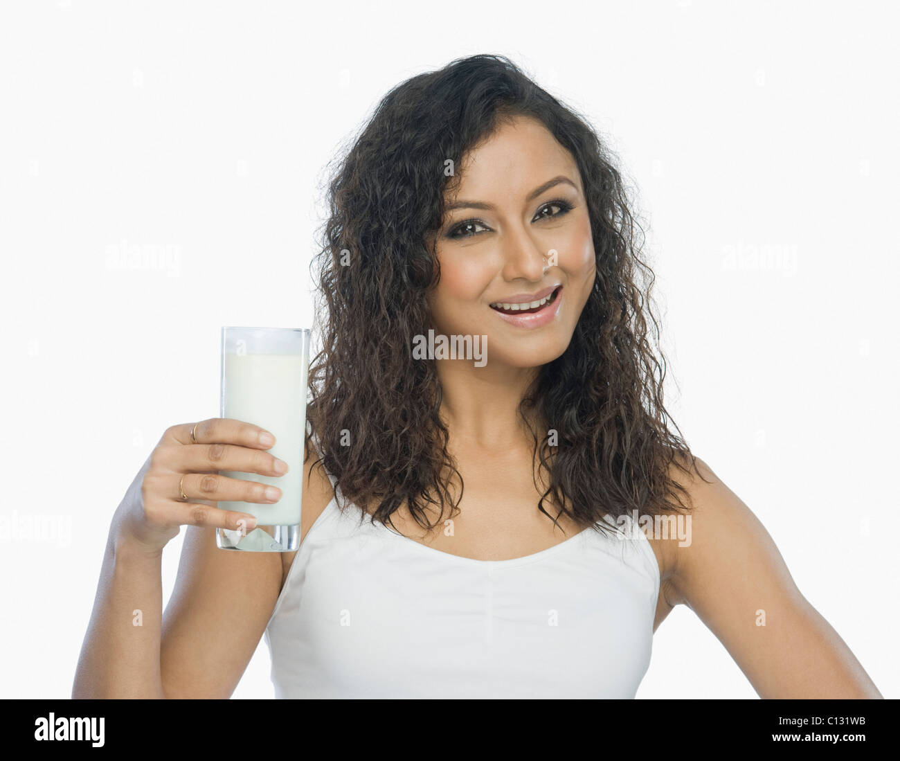 Woman drinking dairy product milk hi-res stock photography and images ...