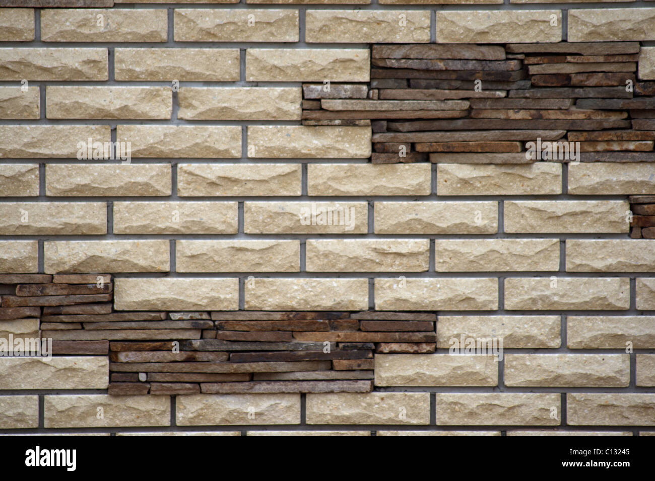 brick and stone wall Stock Photo - Alamy
