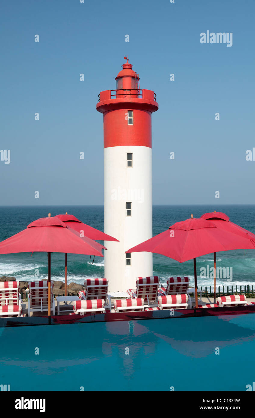 Umhlanga Rocks Lighthouse, Umhlanga Rocks, KwaZulu Natal Province ...