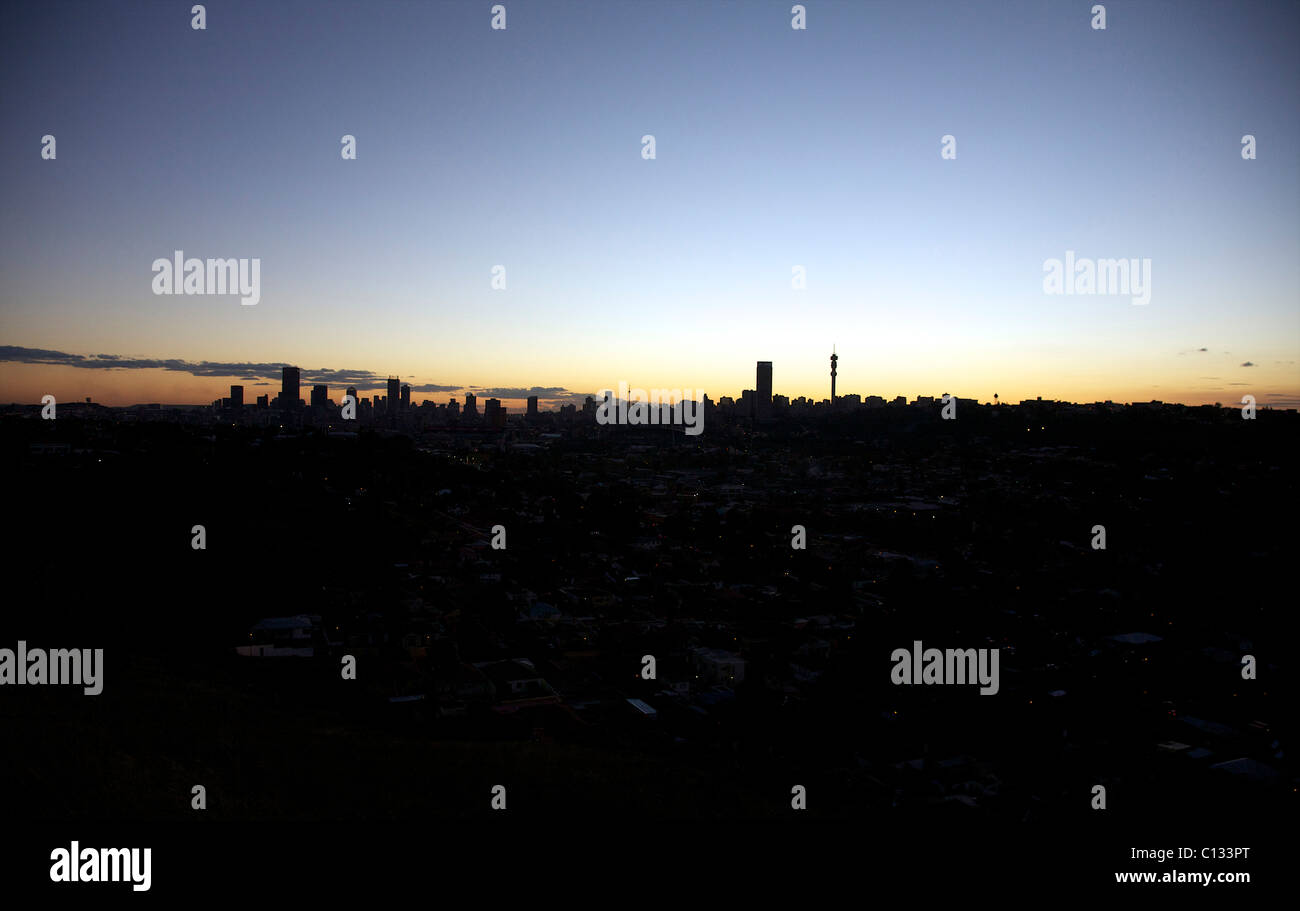 View of Johannesburg City Skyline, Gauteng Province, South Africa Stock ...