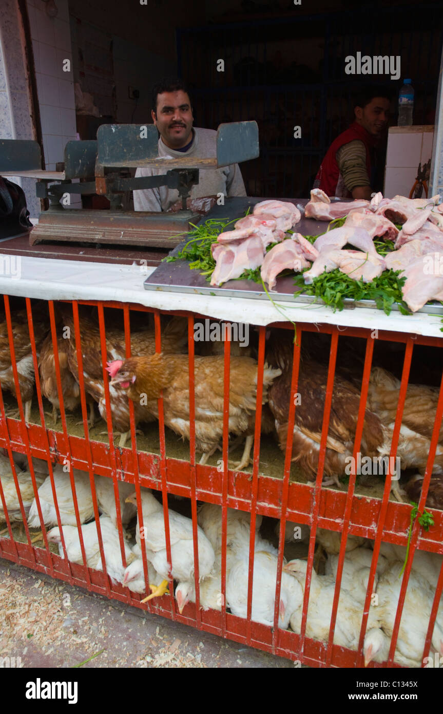 Live chicken in food market hi-res stock photography and images - Alamy