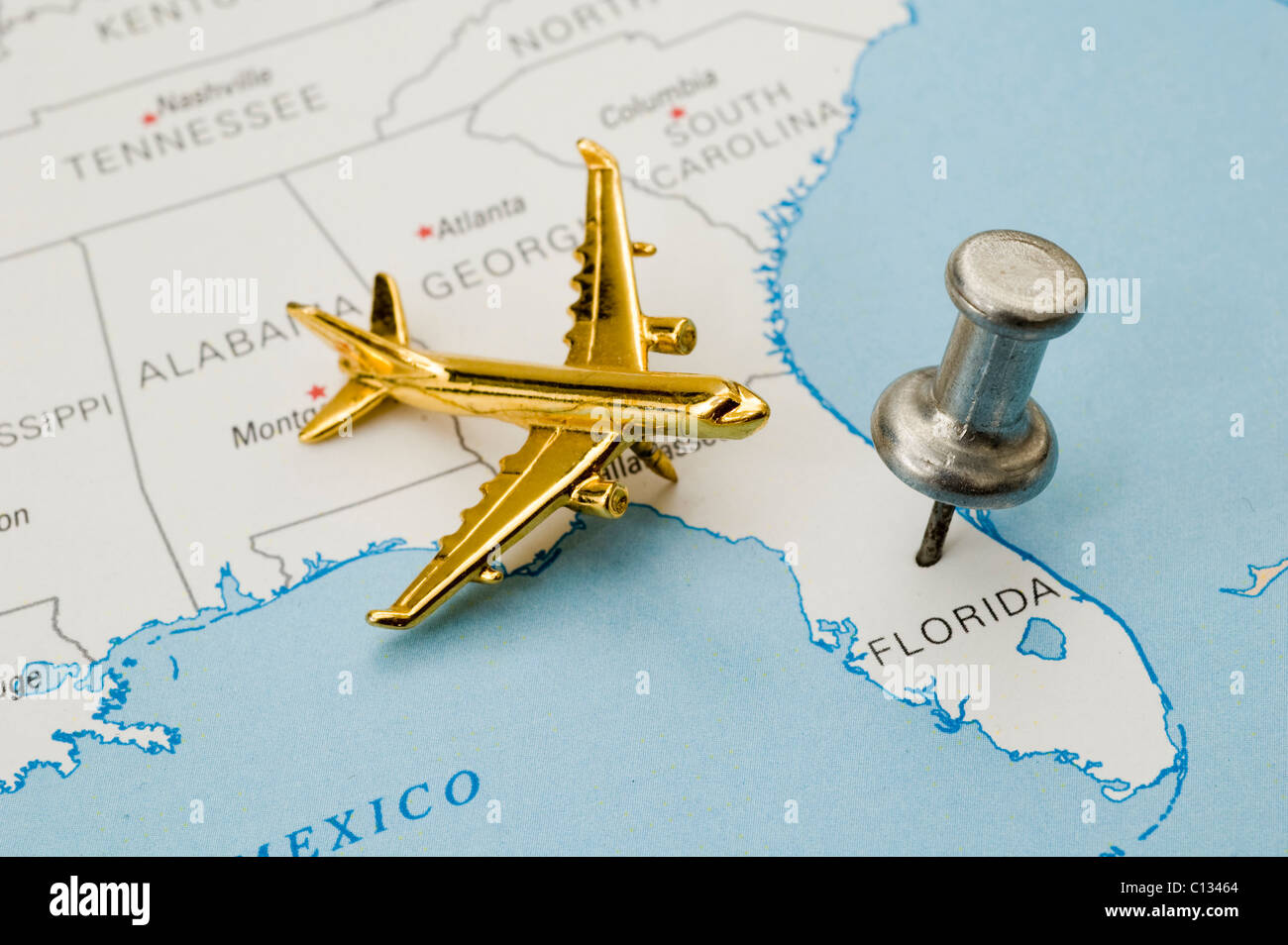 Central florida map hi-res stock photography and images - Alamy