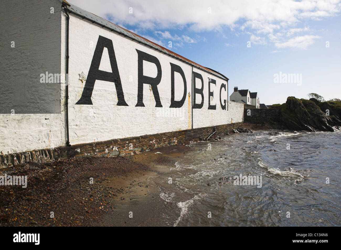 Ardbeg Distillery, near Port Ellen, Isle of Islay, Argyll and Bute ...