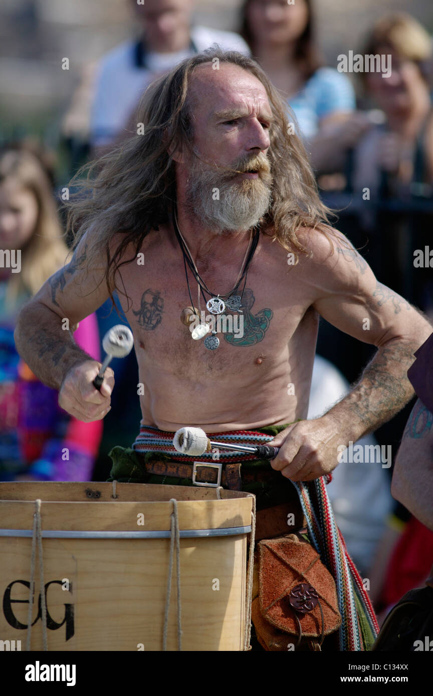 Tubardh Stormcrow Wilson of the folk group Clann an Drumma playing a ...