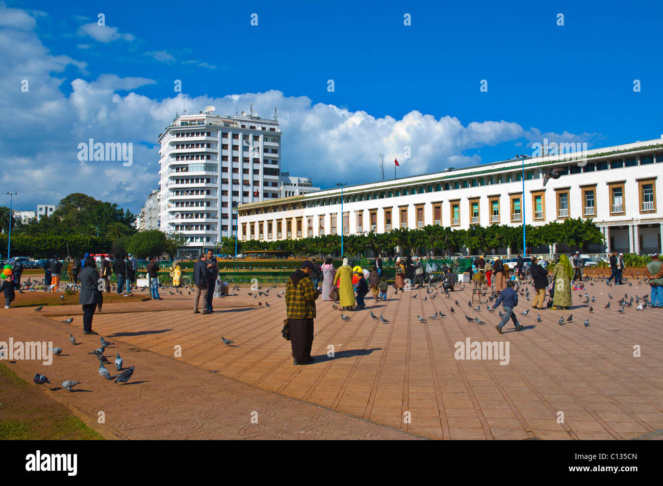 Place Mohammed V square new town Casablanca central Morocco northern ...