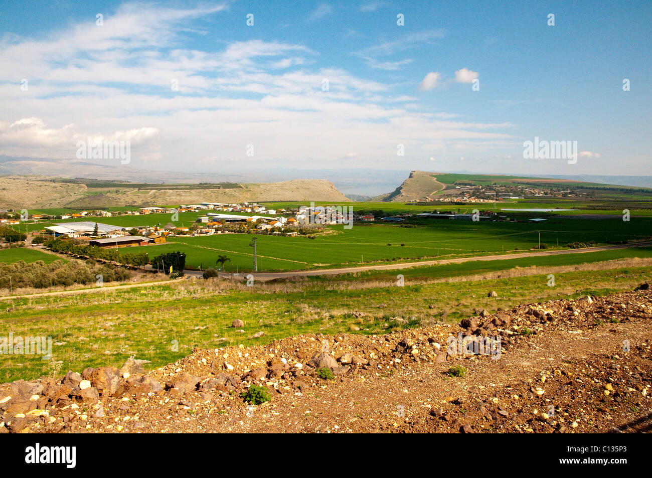 Israel, Lower Galilee, Arbel mountain, overlooks the sea of Galilee ...