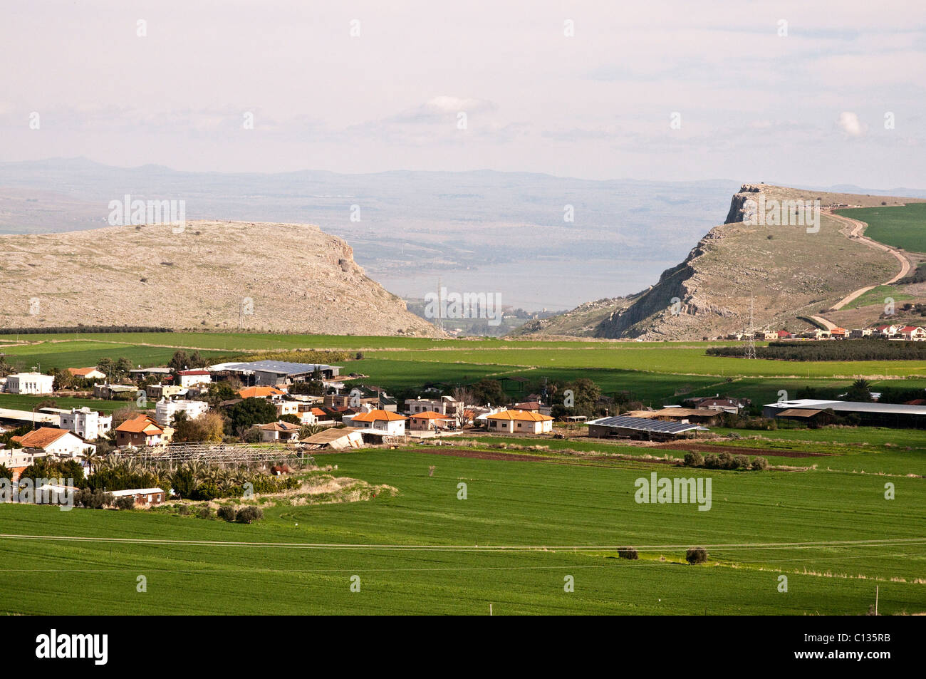 Israel, Lower Galilee, Arbel mountain, overlooks the sea of Galilee ...