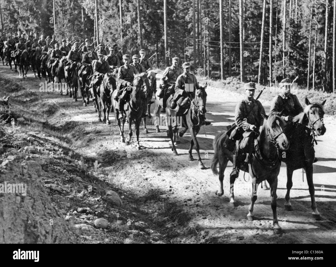 Soviet cavalry unit Black and White Stock Photos & Images - Alamy