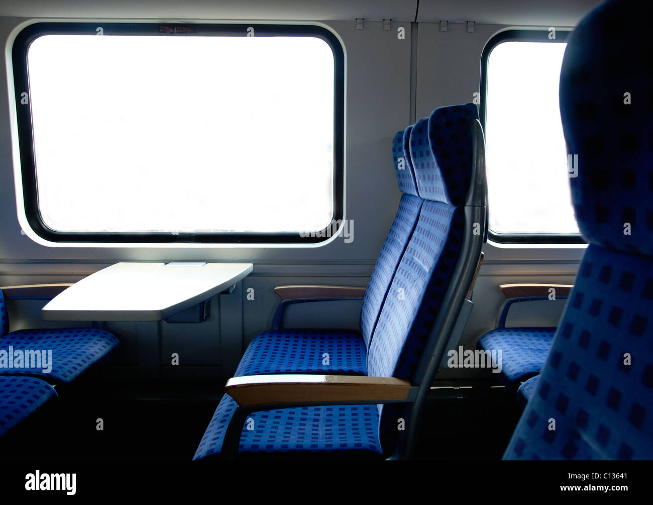 Thuringia, Germany, interior of train Stock Photo - Alamy