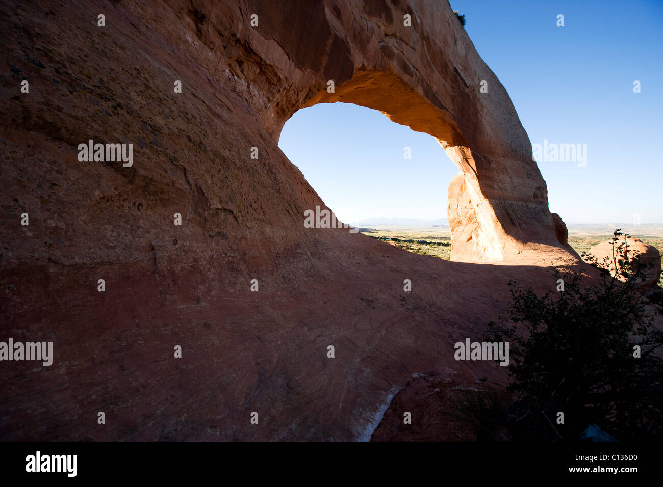 Wilson Arch, south of Moab, Utah Stock Photo - Alamy