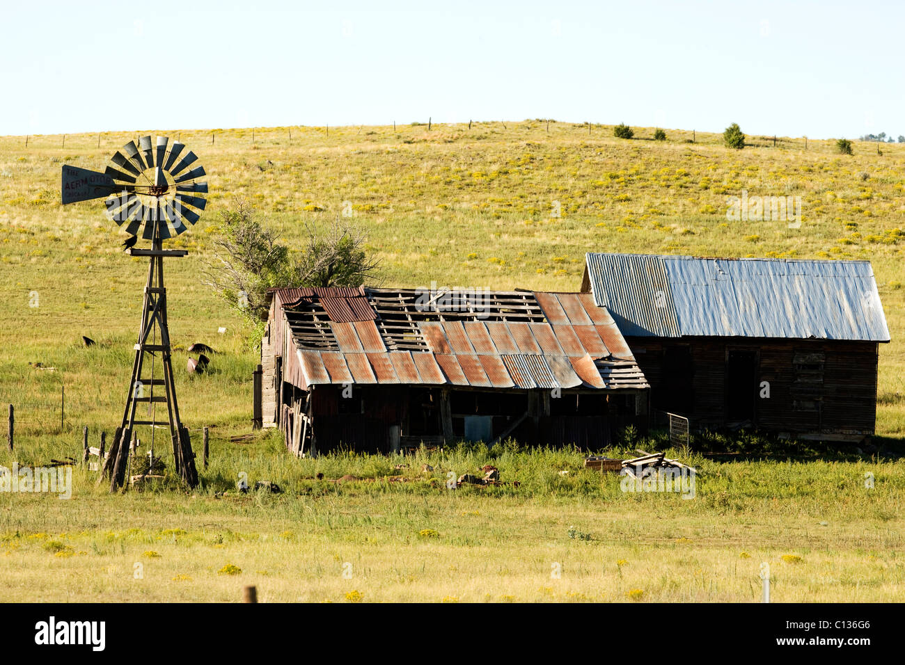 Windmills in New Mexico east of Raton,NM Stock Photo - Alamy