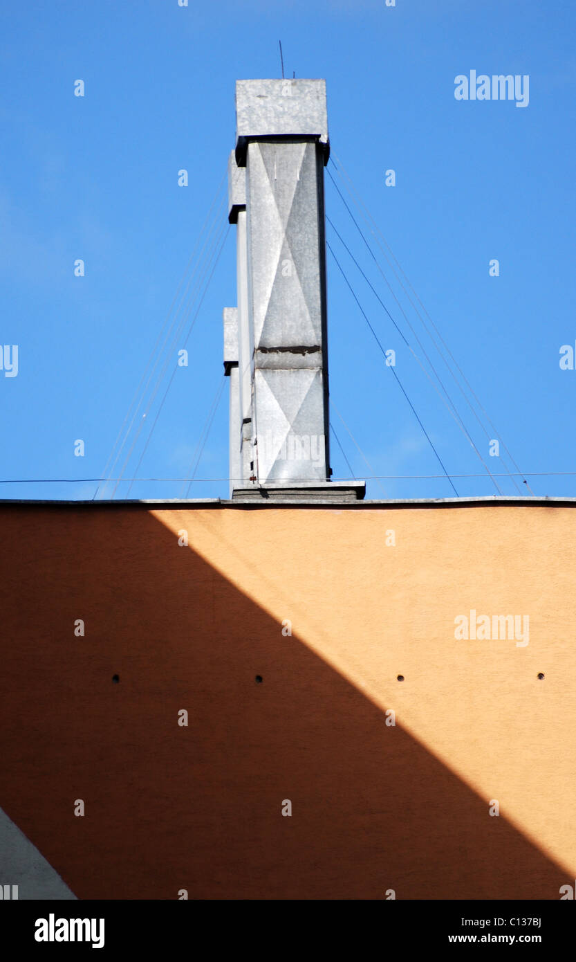 Rooftop chimney design hi-res stock photography and images - Alamy