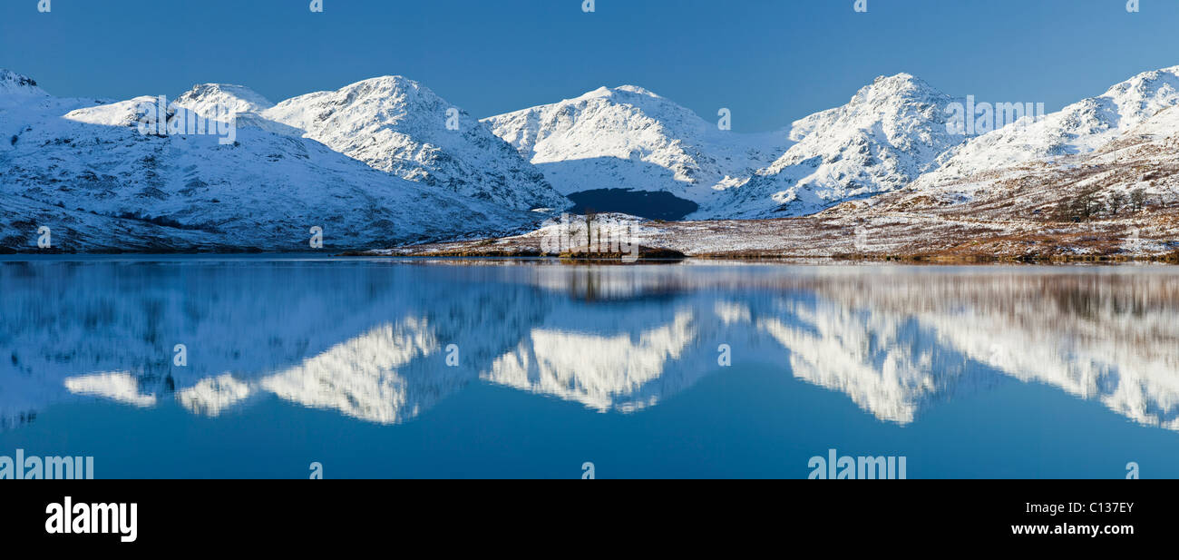Loch Arklet, the Trossachs, Stirling, Scotland, UK. The Arrochar Alps ...