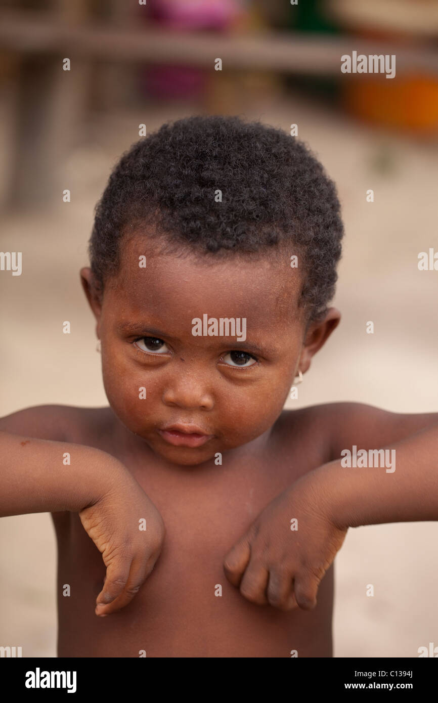 Girl Child. Ifaty. Southwestern Madagascar Stock Photo - Alamy