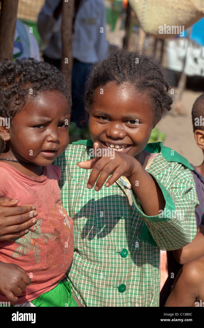 Children pointing at clothes hi-res stock photography and images - Alamy