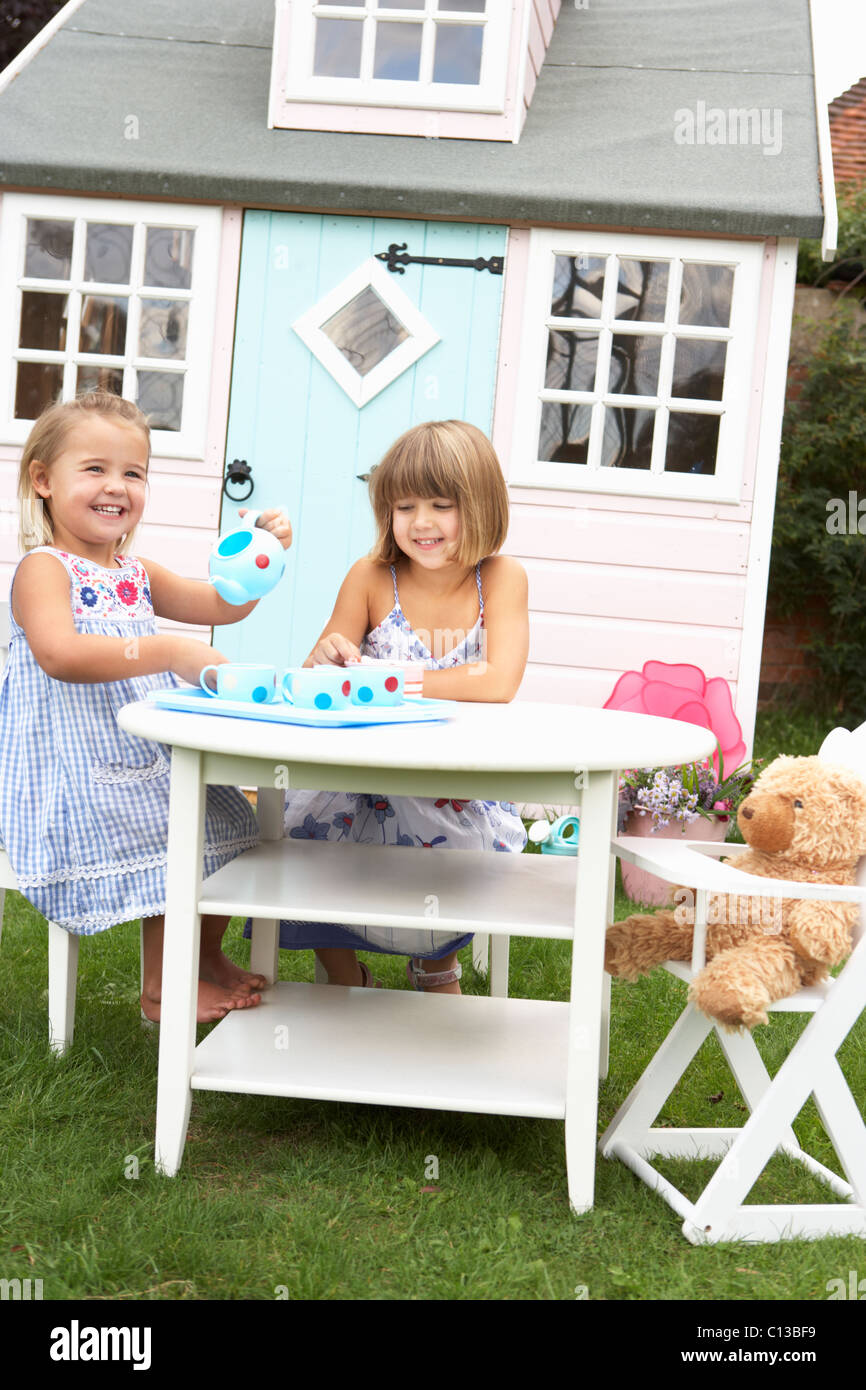 Children playing tea party hi-res stock photography and images - Alamy