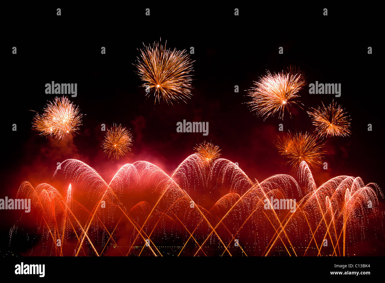 Switzerland - Geneva fireworks Stock Photo - Alamy