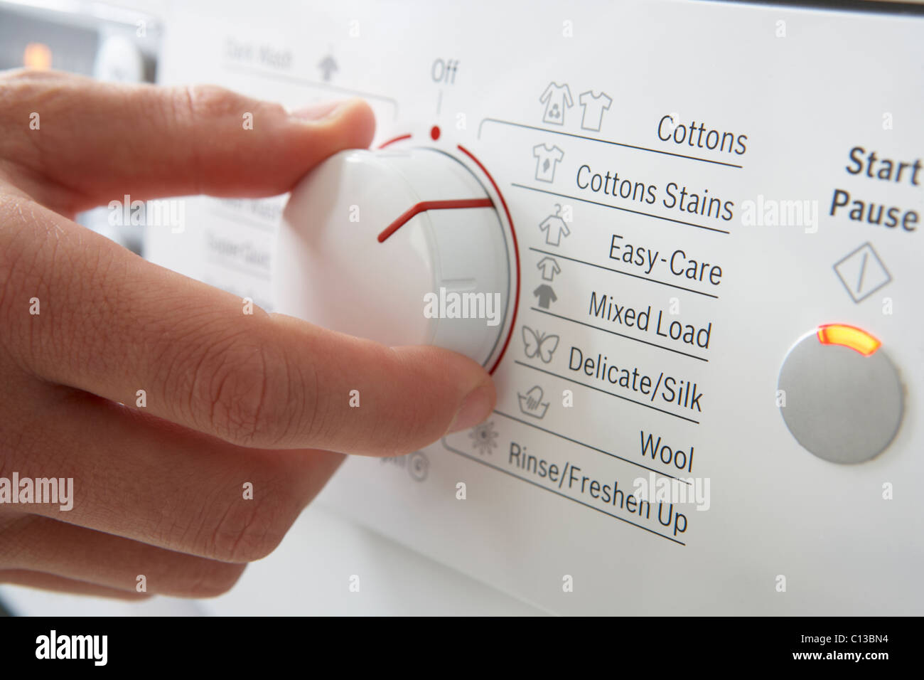 Washing machine dial hi-res stock photography and images - Alamy