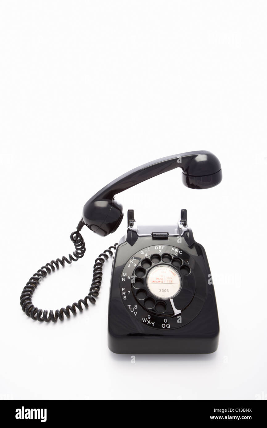 A rotary dial telephone Stock Photo - Alamy