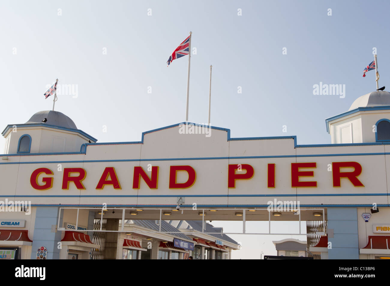 The newly opened Weston Super Mare Grand Pier, which was rebuilt after ...