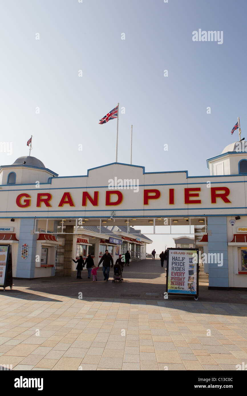 The newly opened Weston Super Mare Grand Pier, which was rebuilt after ...