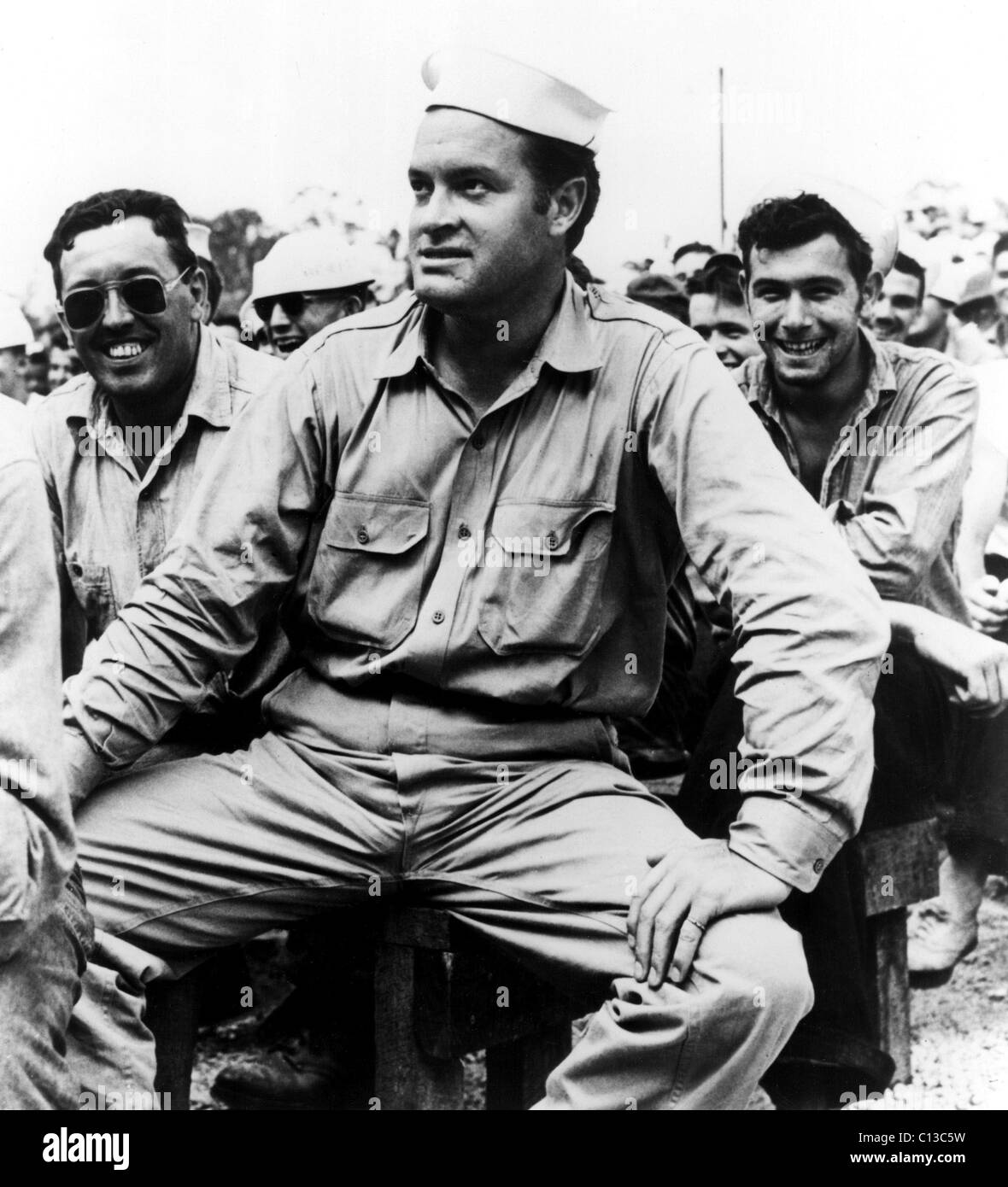 Bob hope entertaining the troops Black and White Stock Photos & Images ...