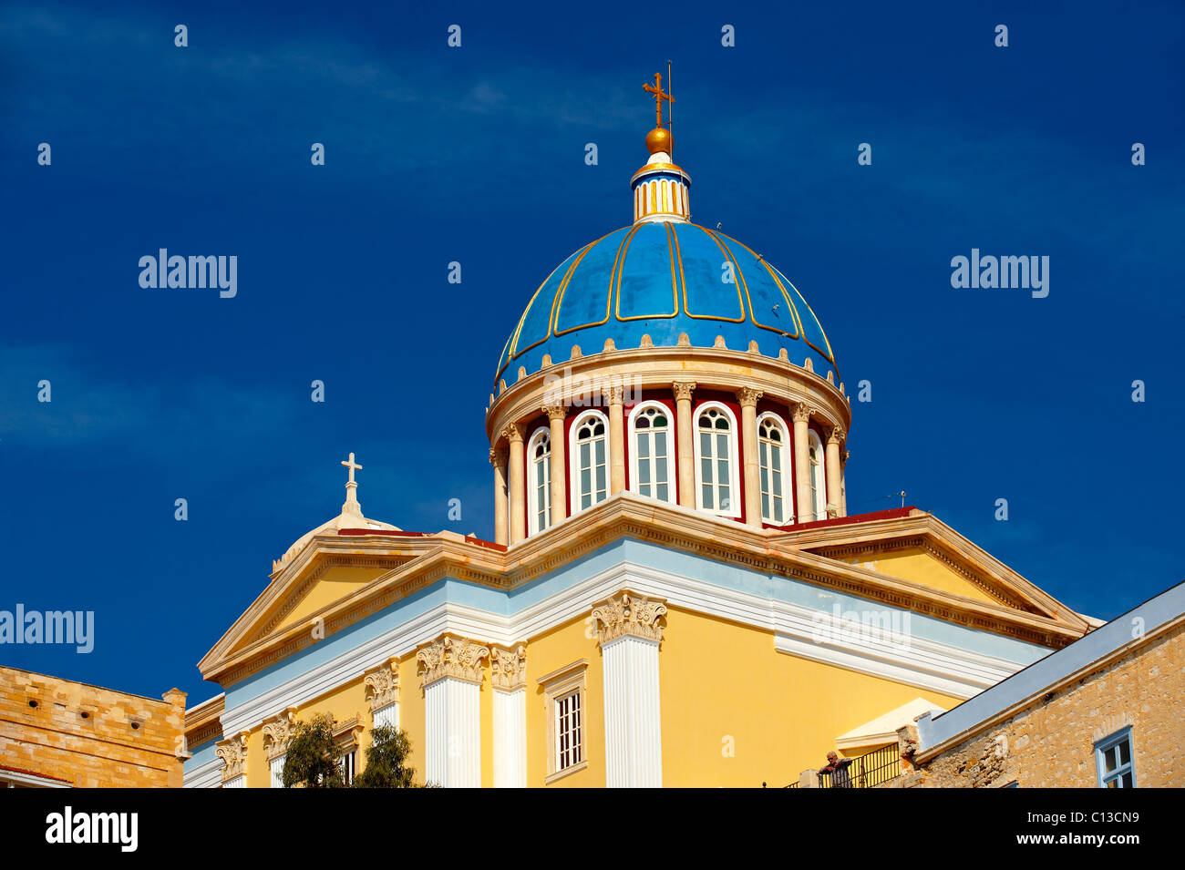 The Neo Classic Greek Orthodox church of Saint Nicholas, Ermoupolis ...
