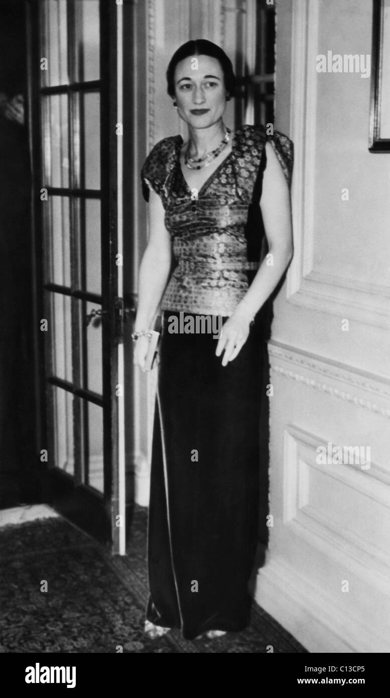 Future Duchess of Windsor Wallis Simpson, circa mid-1930s Stock Photo ...
