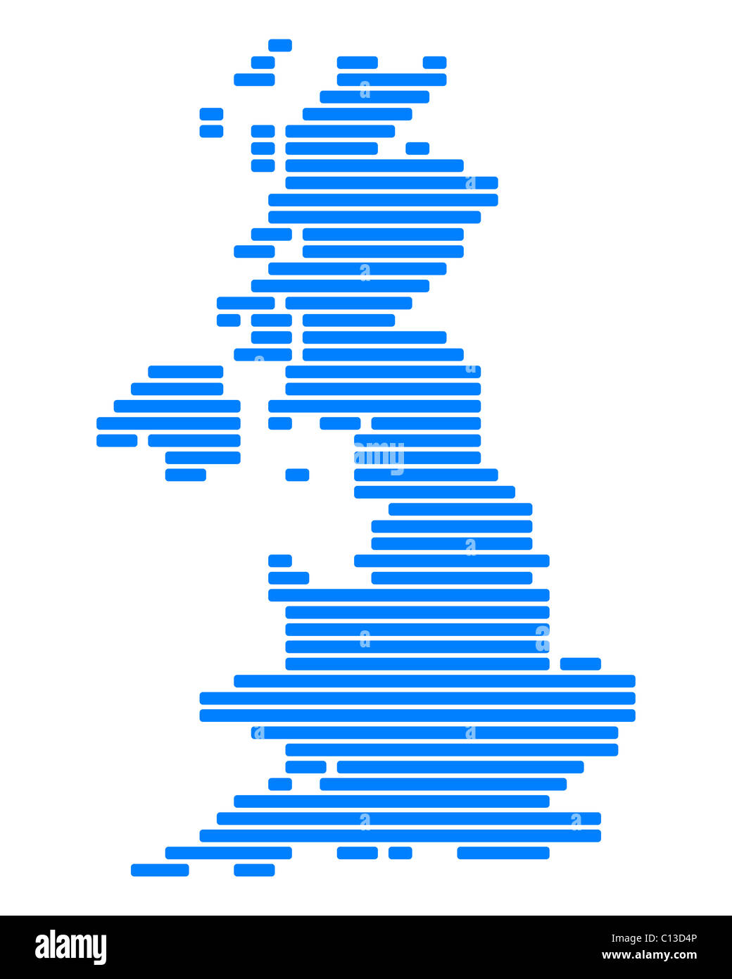 Map of Great Britain Stock Photo - Alamy