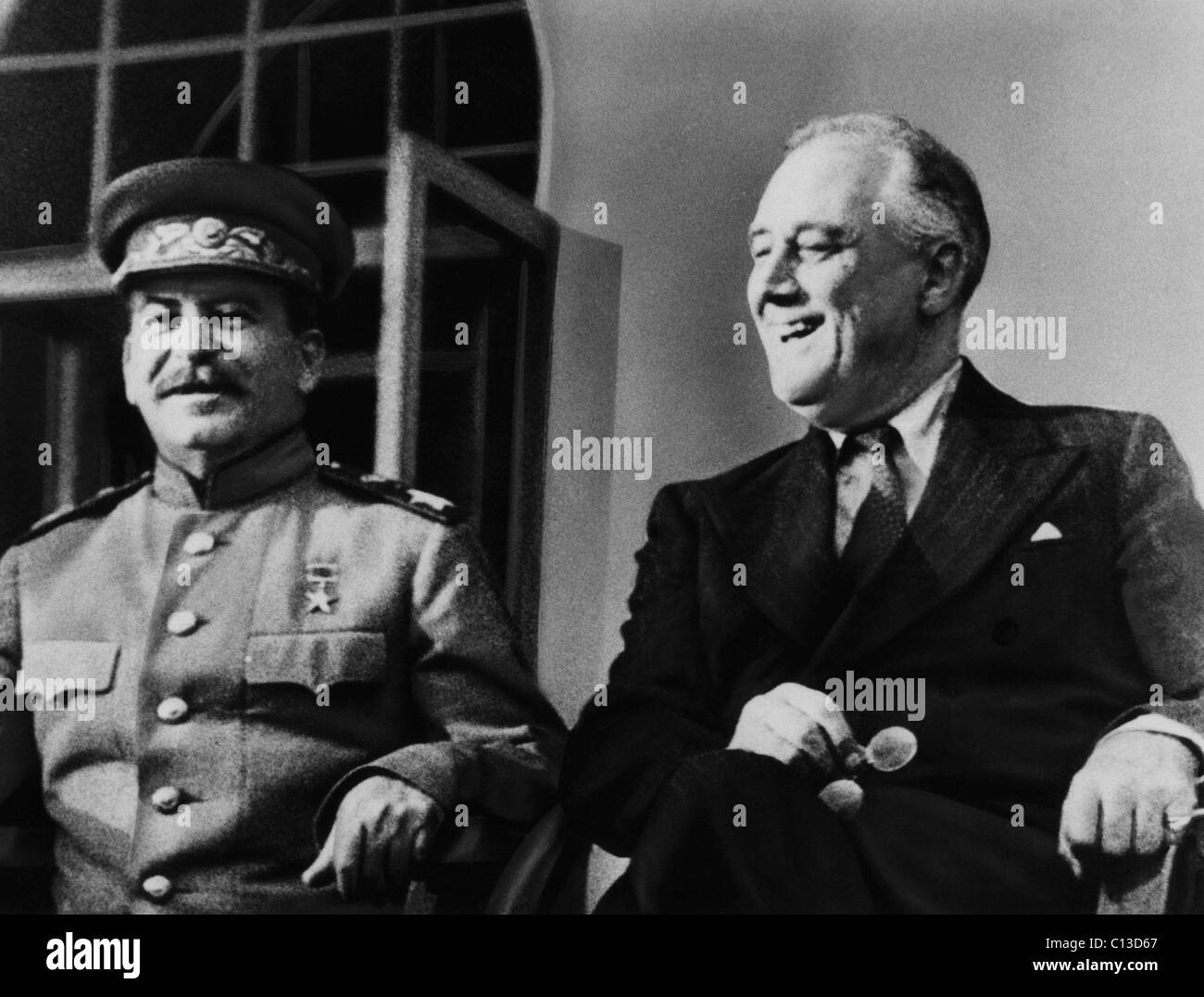 World War II. Soviet Premier Josef Stalin and US President Franklin ...