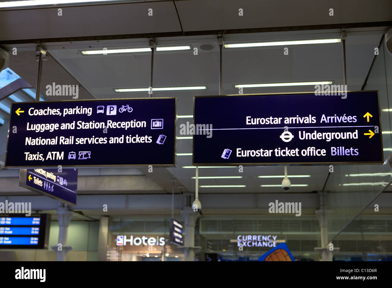 Train station ticket office sign hi-res stock photography and images ...
