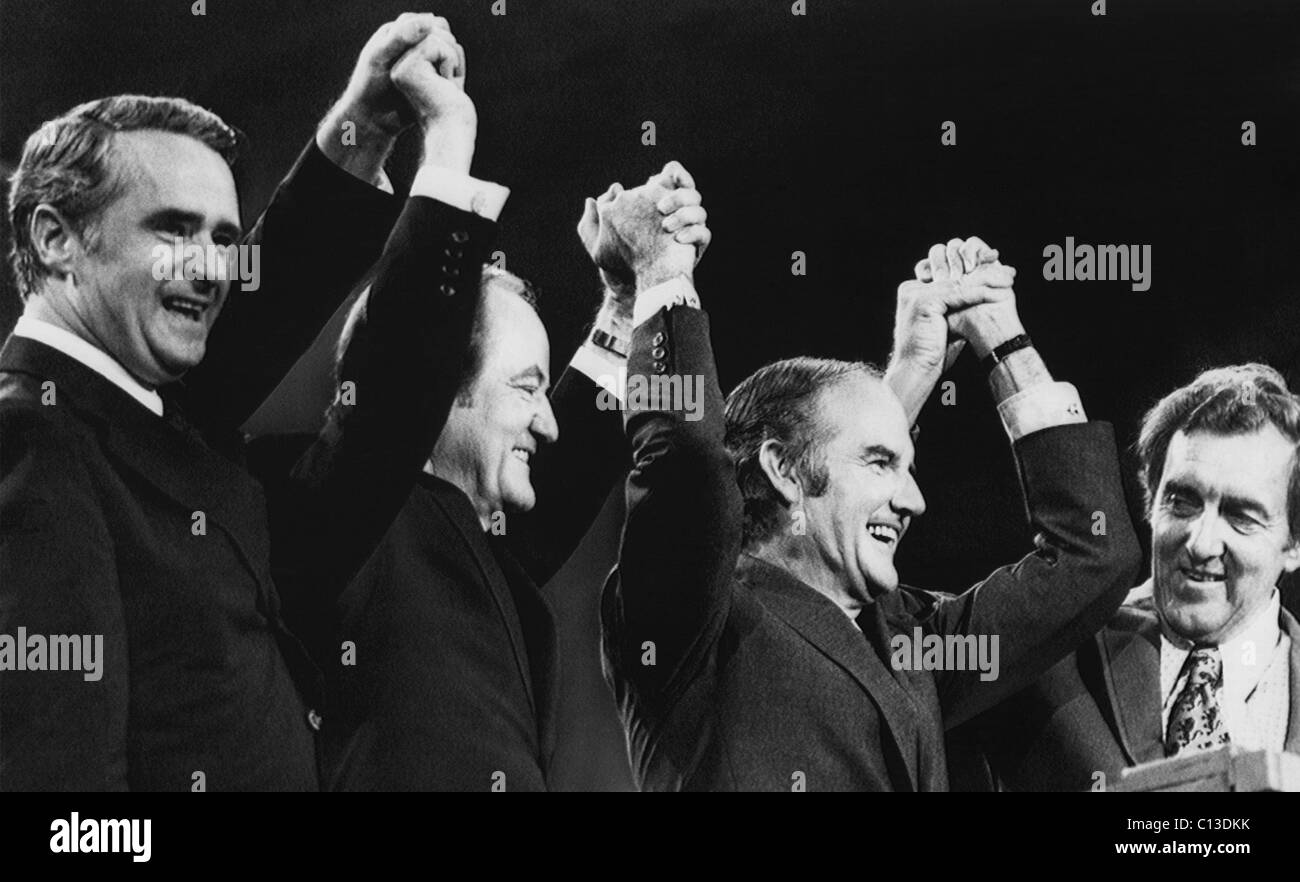 US Elections. From left: US Senator and vice presidential candidate ...