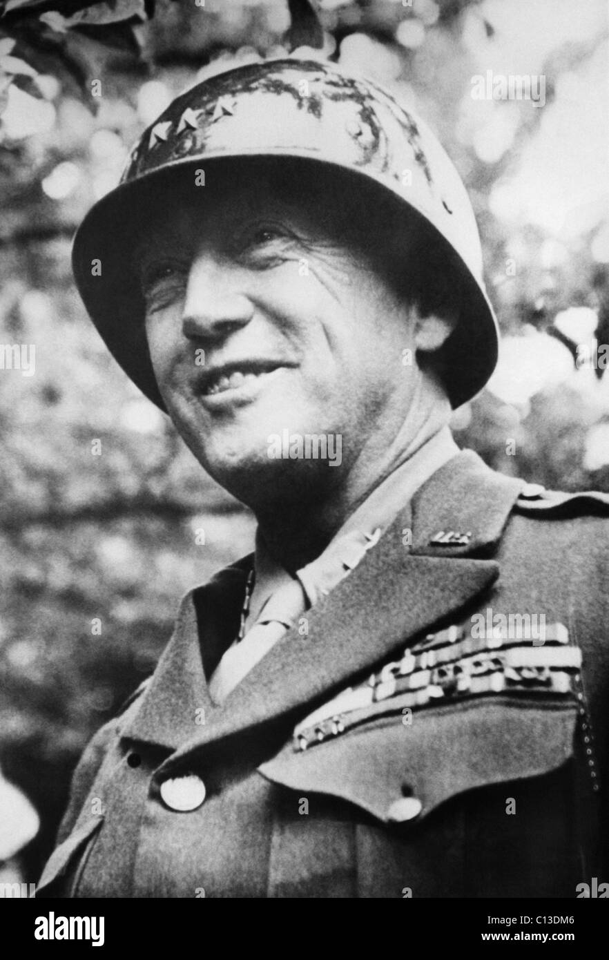 General George S. Patton Jr. (1885-1945), during the early stages of ...
