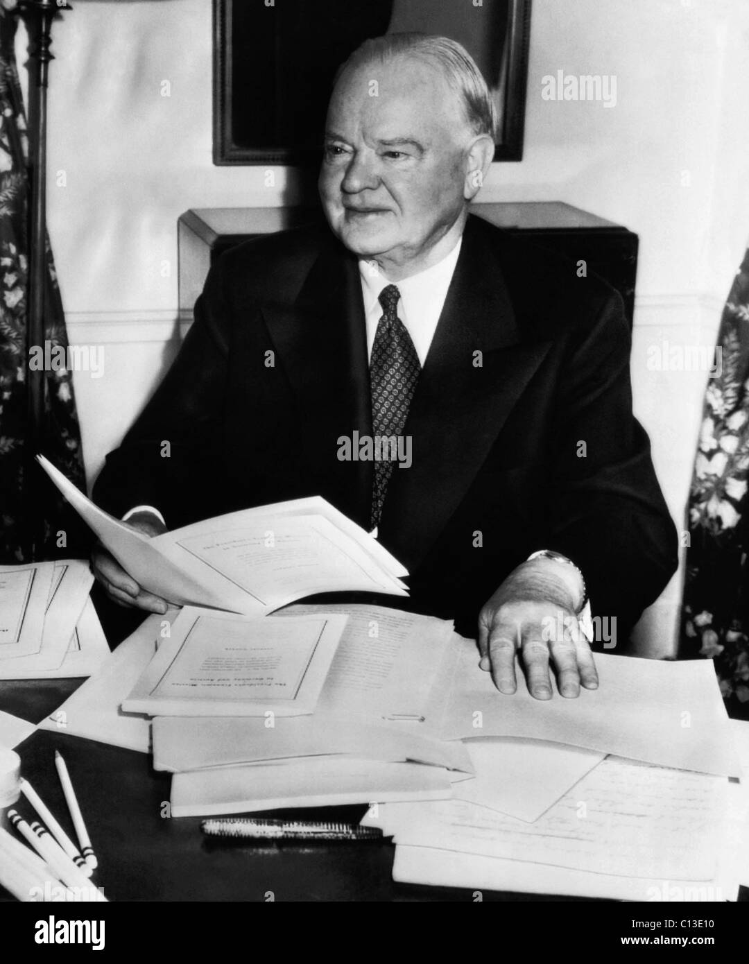 Former President Herbert Hoover (1874-1964), U.S. President 1929-1933 ...