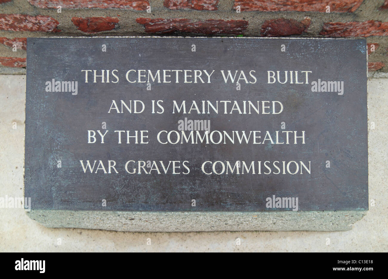 Common sign in Commonwealth War Graves Commission cemeteries in the ...
