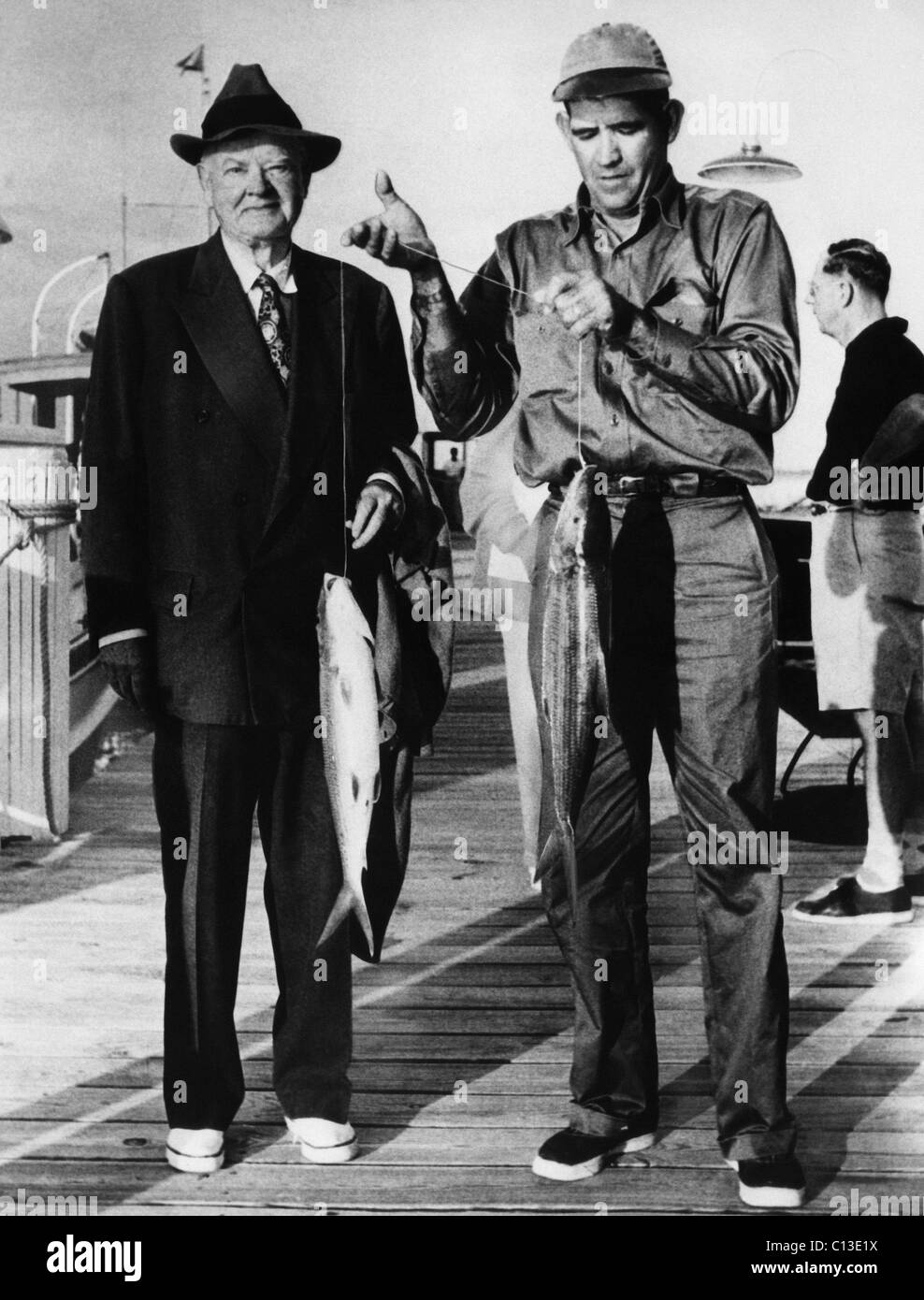 President hoover holding fish hi-res stock photography and images - Alamy